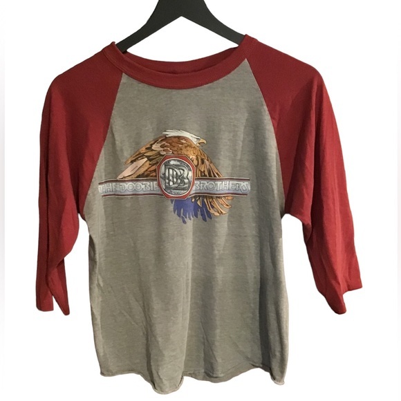 Vintage | Tops | Vintage Doobie Brothers Raglan Tee Single Stitch ...
